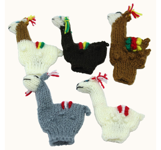 10 Alpaca Finger Puppets - County Alpacas
