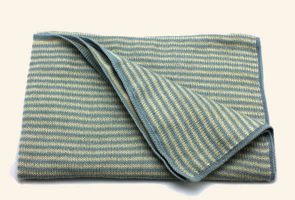 Blue Stripe Blanket - County Alpacas